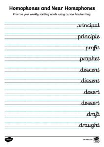 Handwriting - Continuous Cursive - Left Handed - Ashfield Junior School ...